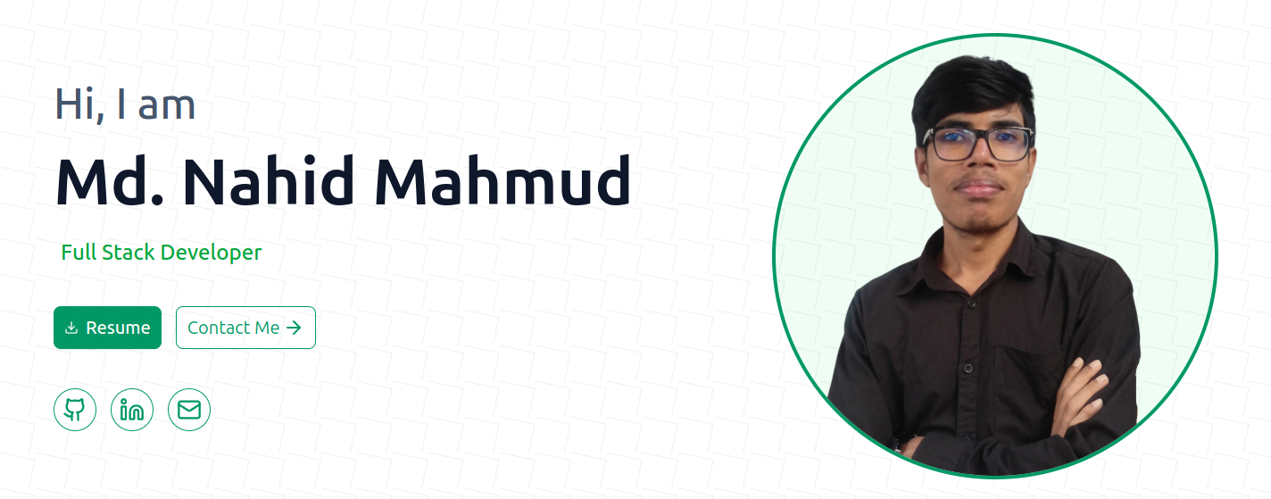 Md. Nahid Mahmud - Fullstack Developer